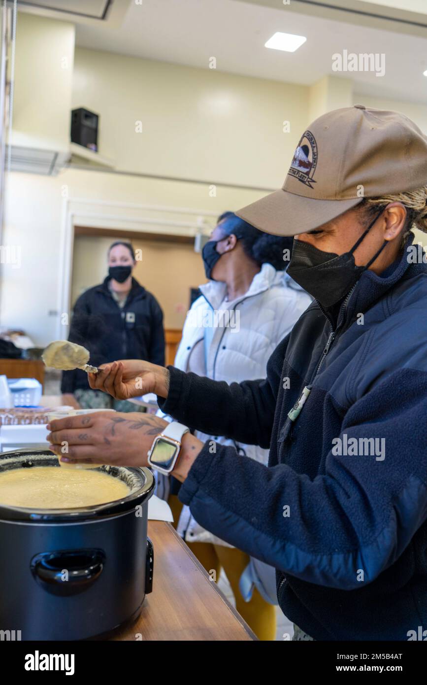 YOKOSUKA, Japan (Feb. 18, 2022) Culinary Specialist 1st Class Keisha ...