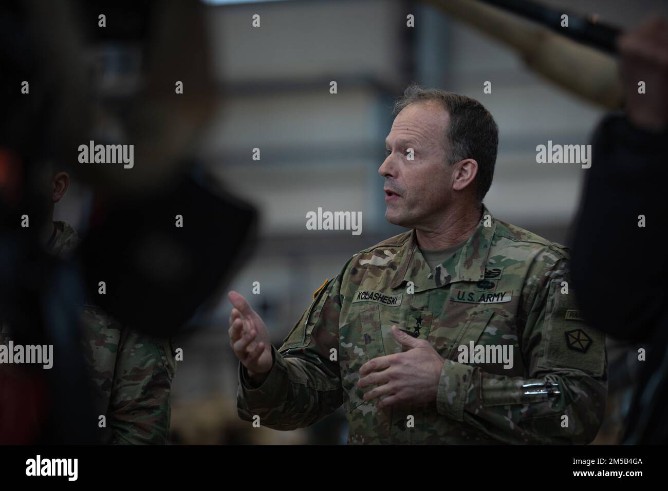 Lt. Gen. John S. Kolasheski, V Corps’ commanding general, answers ...