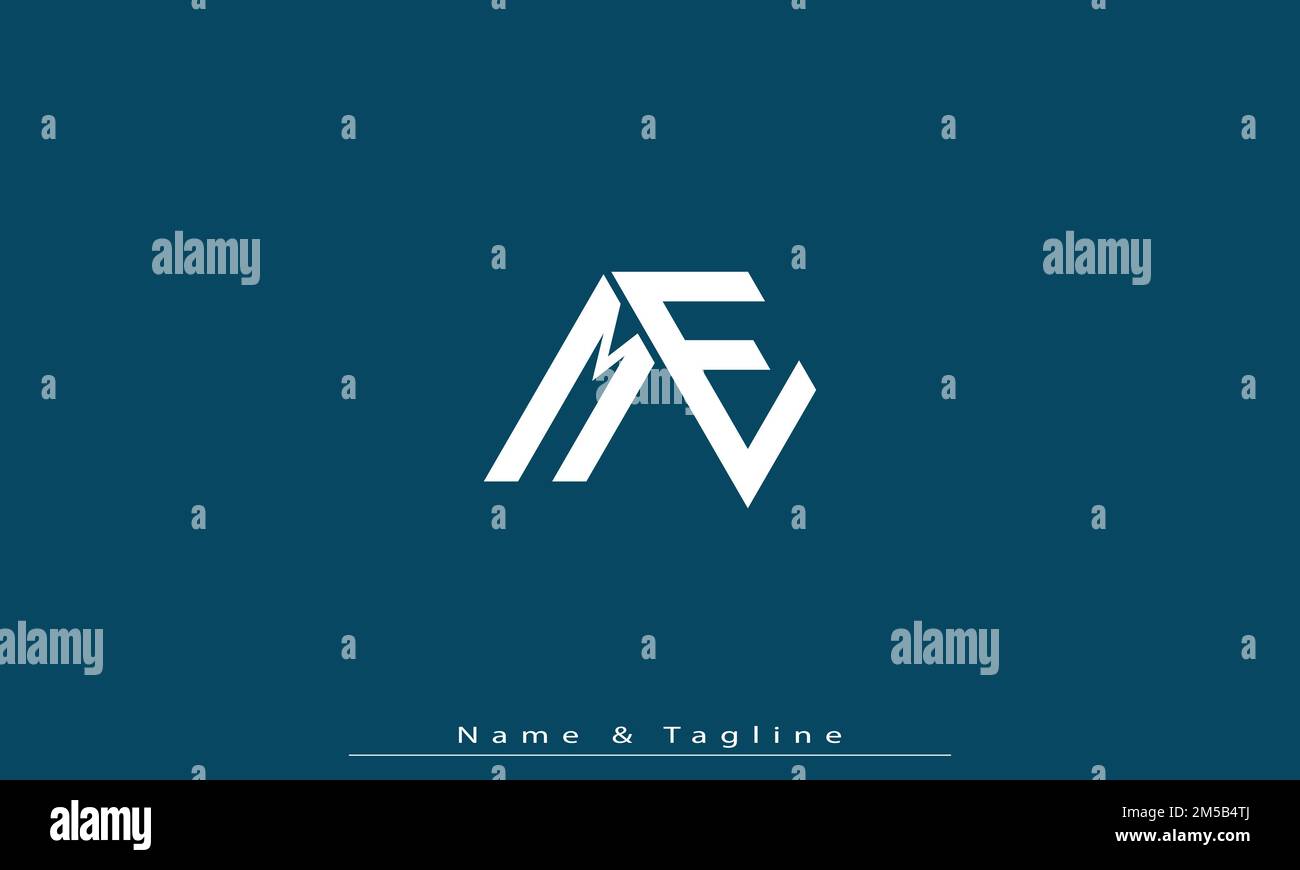 Me letter design Stock Vector Images - Alamy