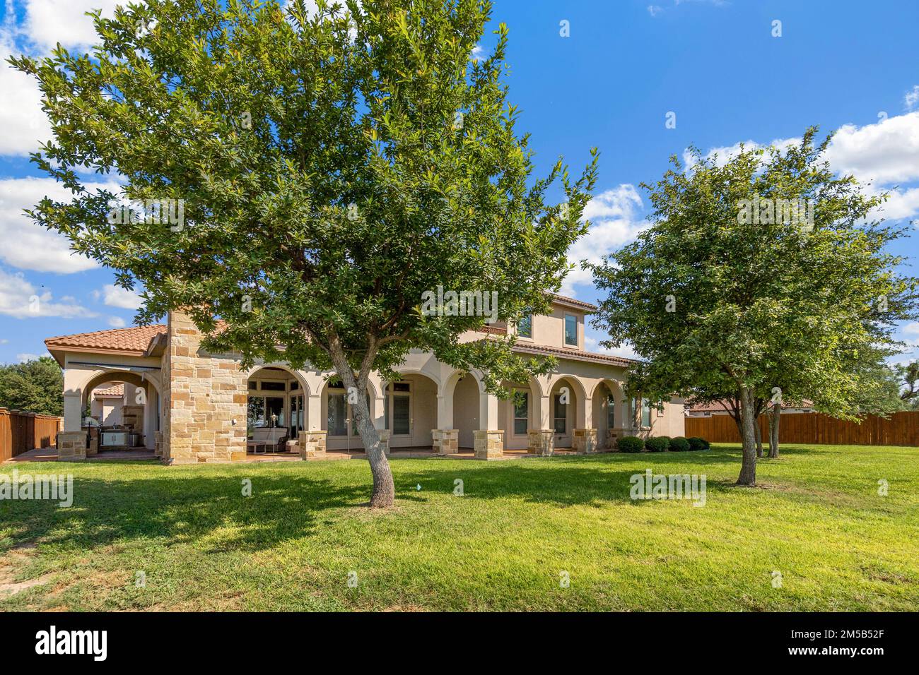 a home back yard Stock Photo - Alamy
