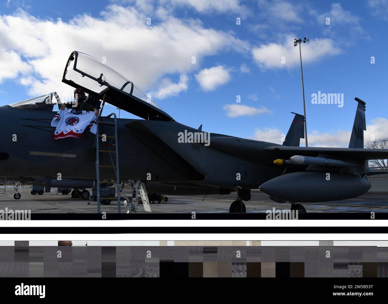 Pilots from the 104th Fighter Wing flew four jerseys from the American ...