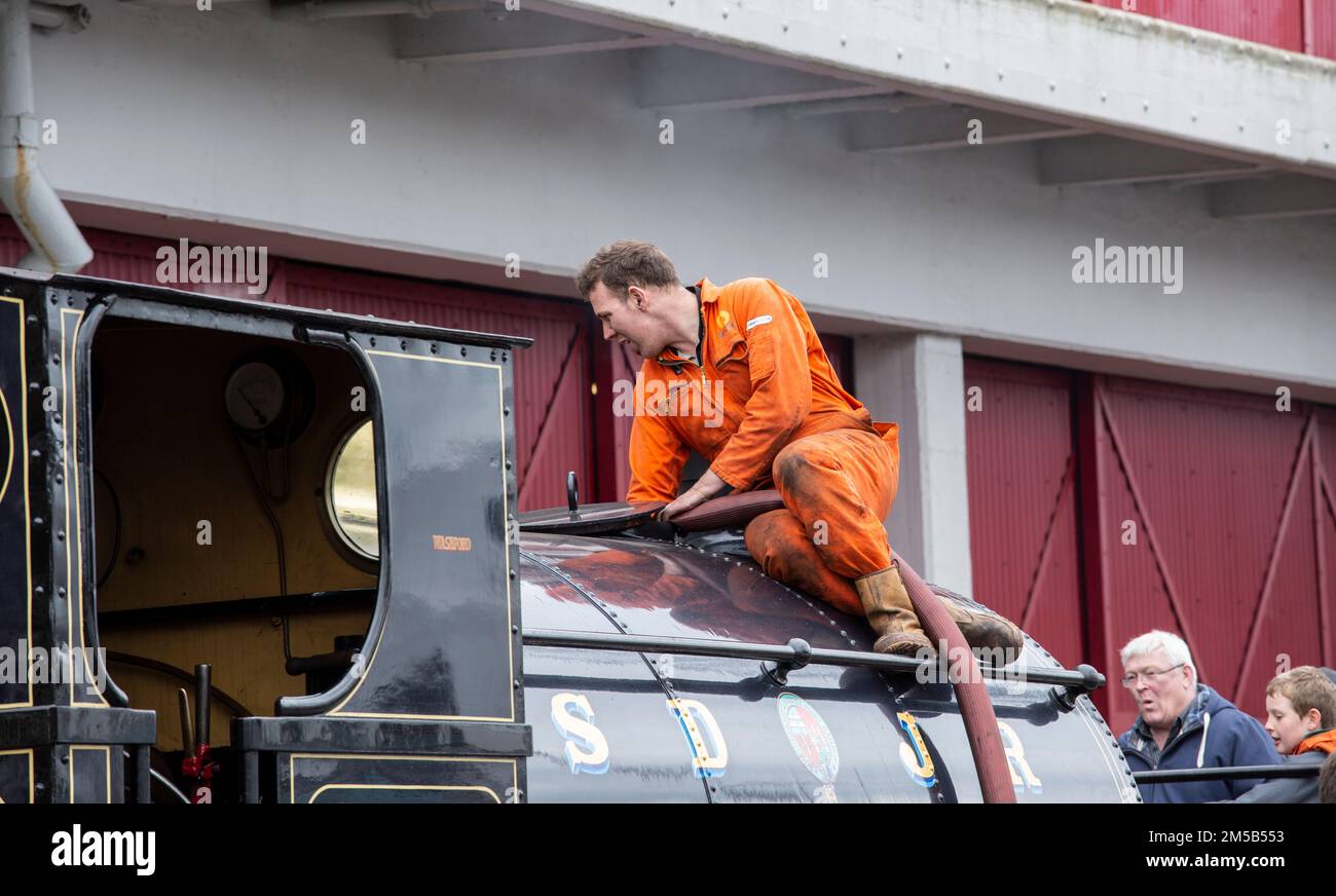 Steam locomotive depot hi-res stock photography and images - Alamy