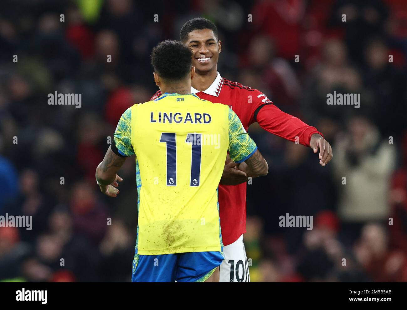 Manchester, England, 27th December 2022. Marcus Rashford of Manchester ...