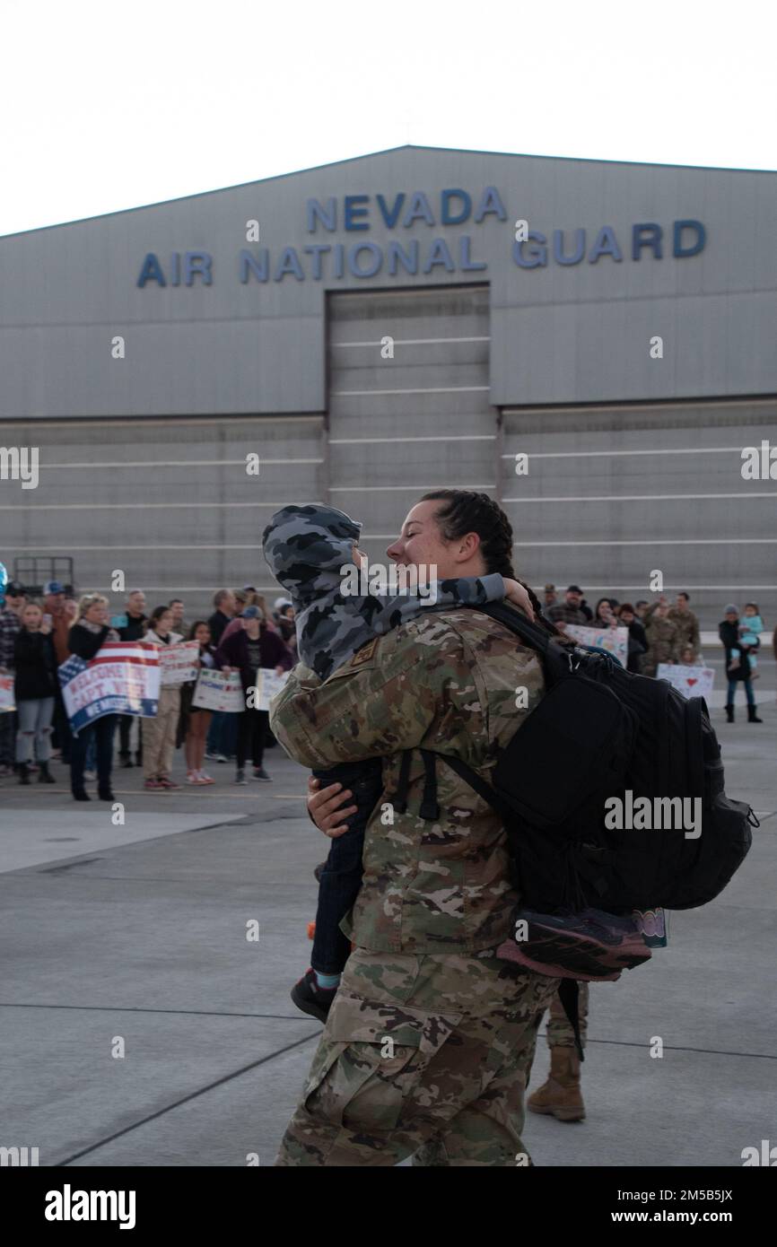 It was all smiles, hugs, high-fives and handshakes as the Nevada Air ...