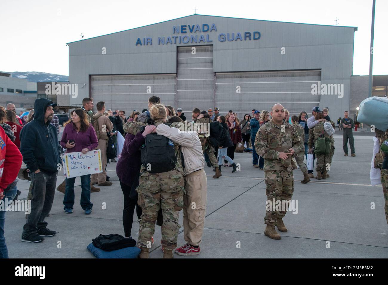 It was all smiles, hugs, high-fives and handshakes as the Nevada Air ...