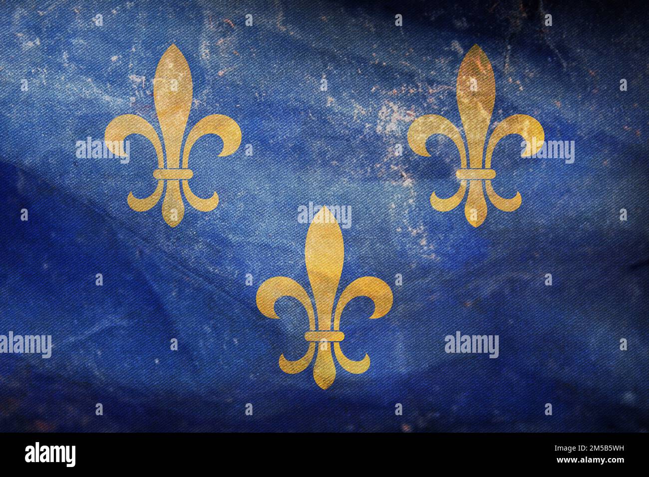 retro flag of French ancestry Mid West Franco Americans with grunge ...