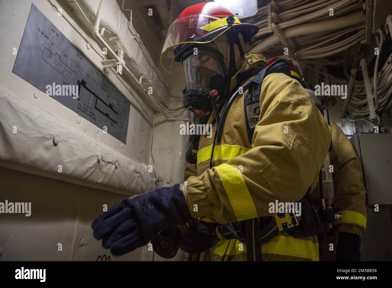 PHILIPPINE SEA (Feb. 18, 2022) Fireman Jeremiah Megerle, from Port St ...