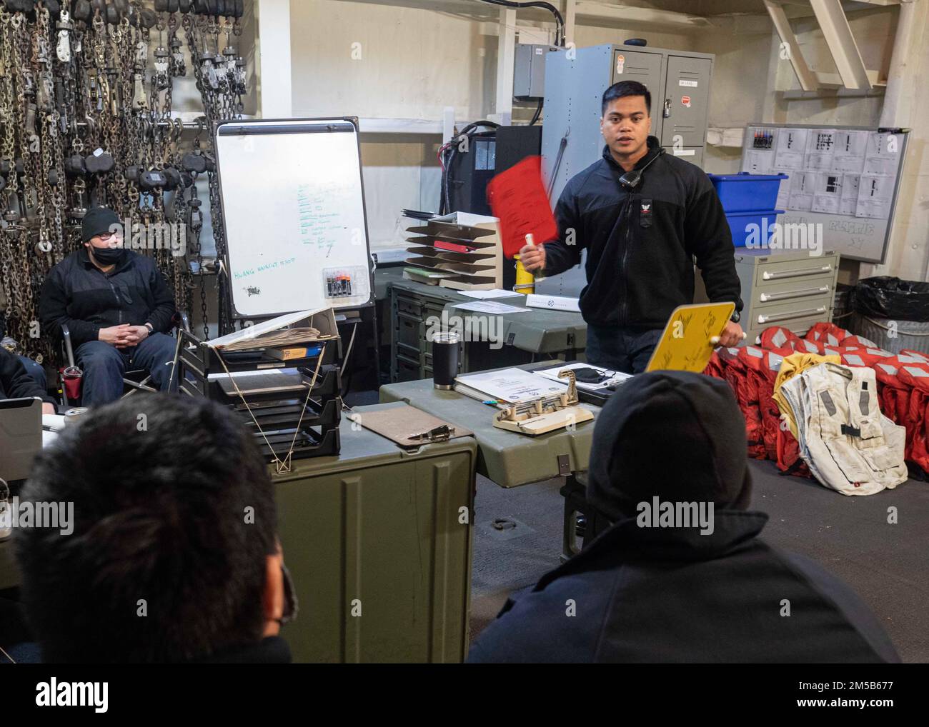 220218-N-TI693-1056 ADRIATIC SEA - (Feb. 18, 2022) Boatswain's Mate 2nd ...