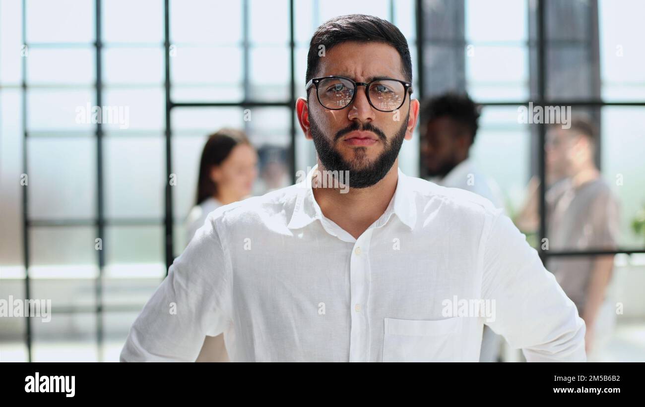 Smiling professional business leaders and employees group team portrait ...