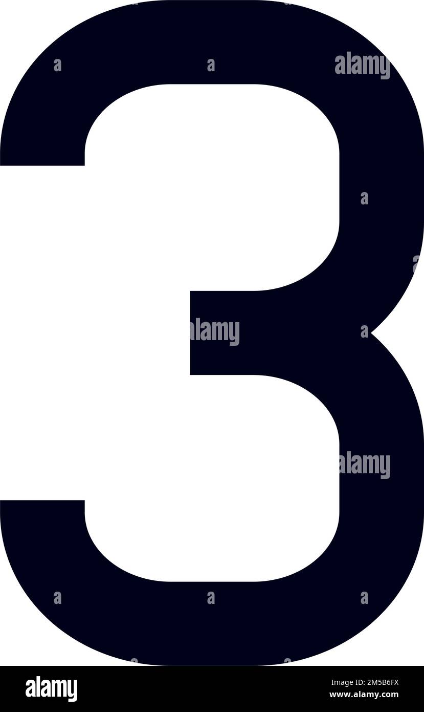 number three icon Stock Vector Image & Art - Alamy