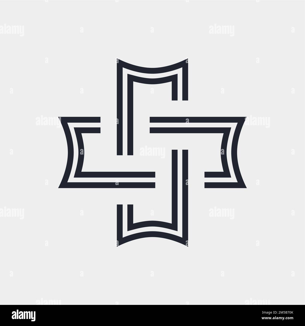 Complex Geometric Contemporary Element. Logo Design for Business ...