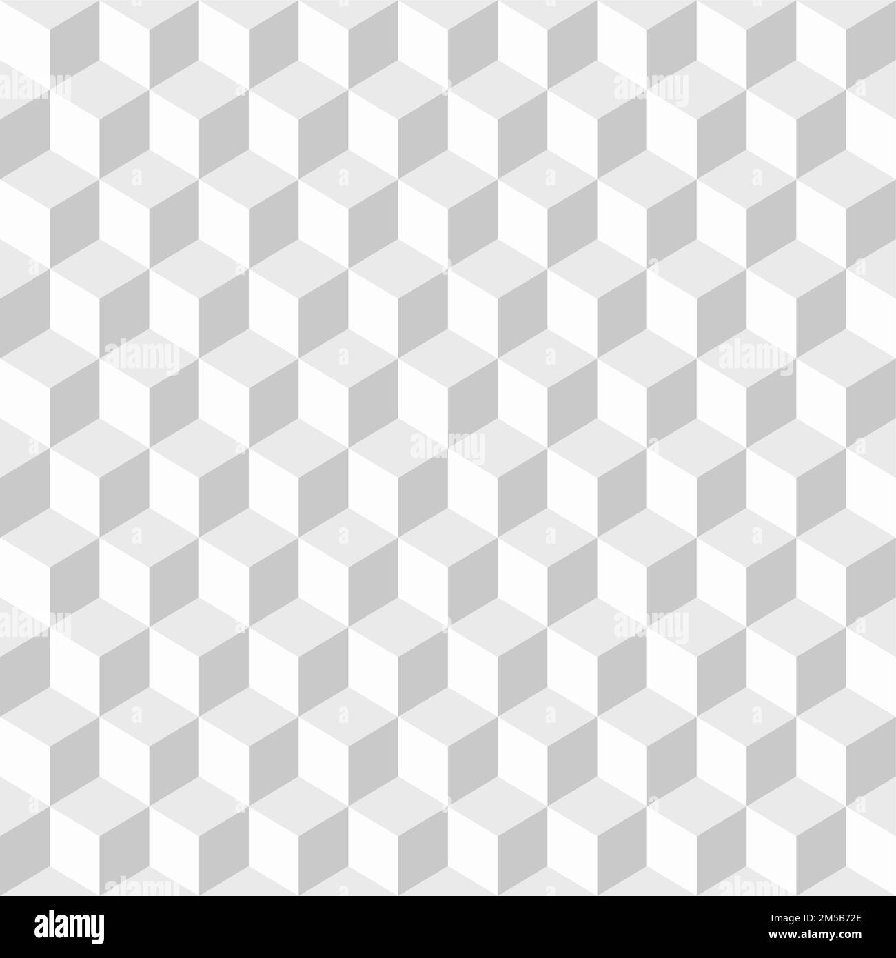 Seamless Pattern with Isometric Grayscale Cube. Geometric Cubes ...