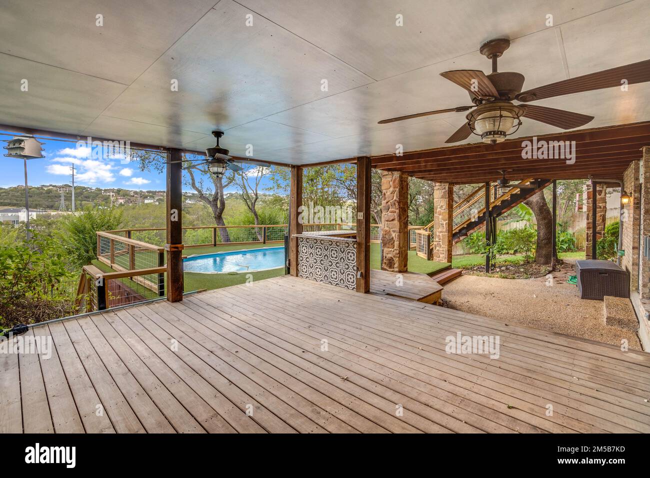 a home back yard Stock Photo - Alamy