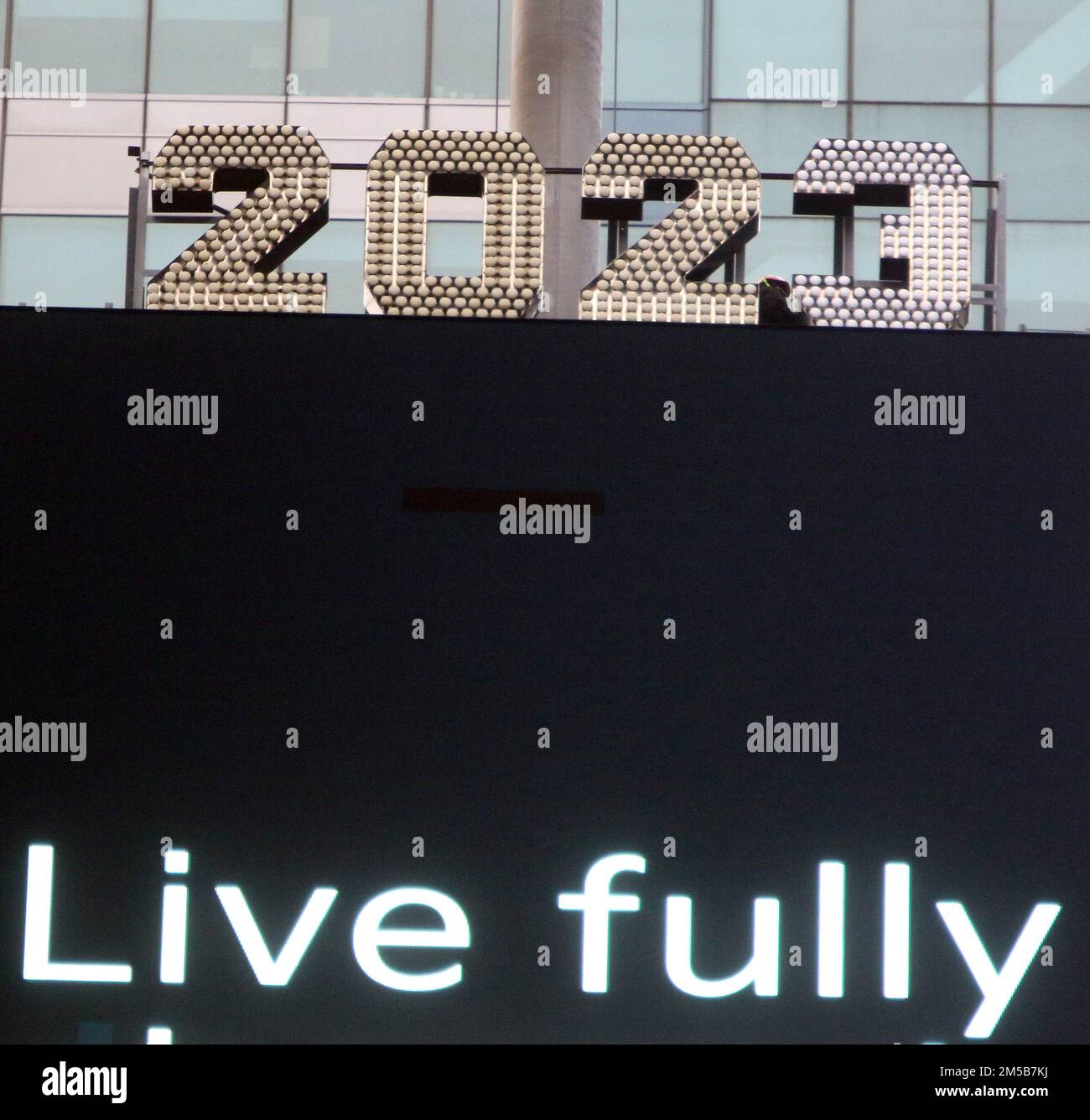 New York, NY, USA. 27th Dec, 2022. The New Year's Eve 2023 Numbers seen ...