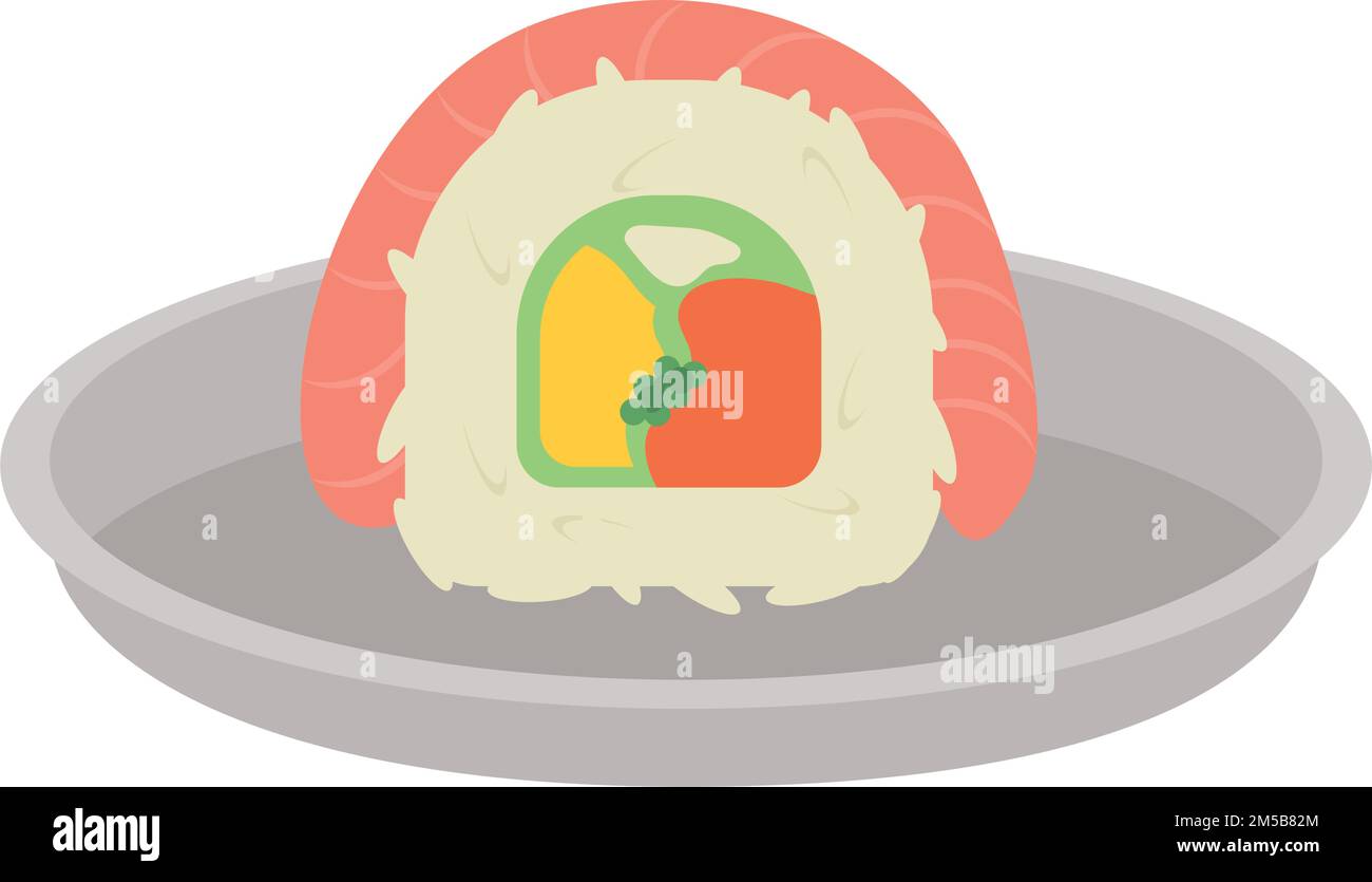 salmon maki icon Stock Vector Image & Art - Alamy