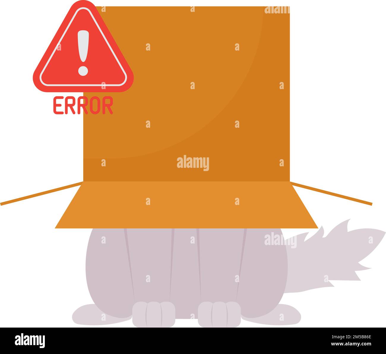 Cat in trouble Stock Vector Images - Alamy