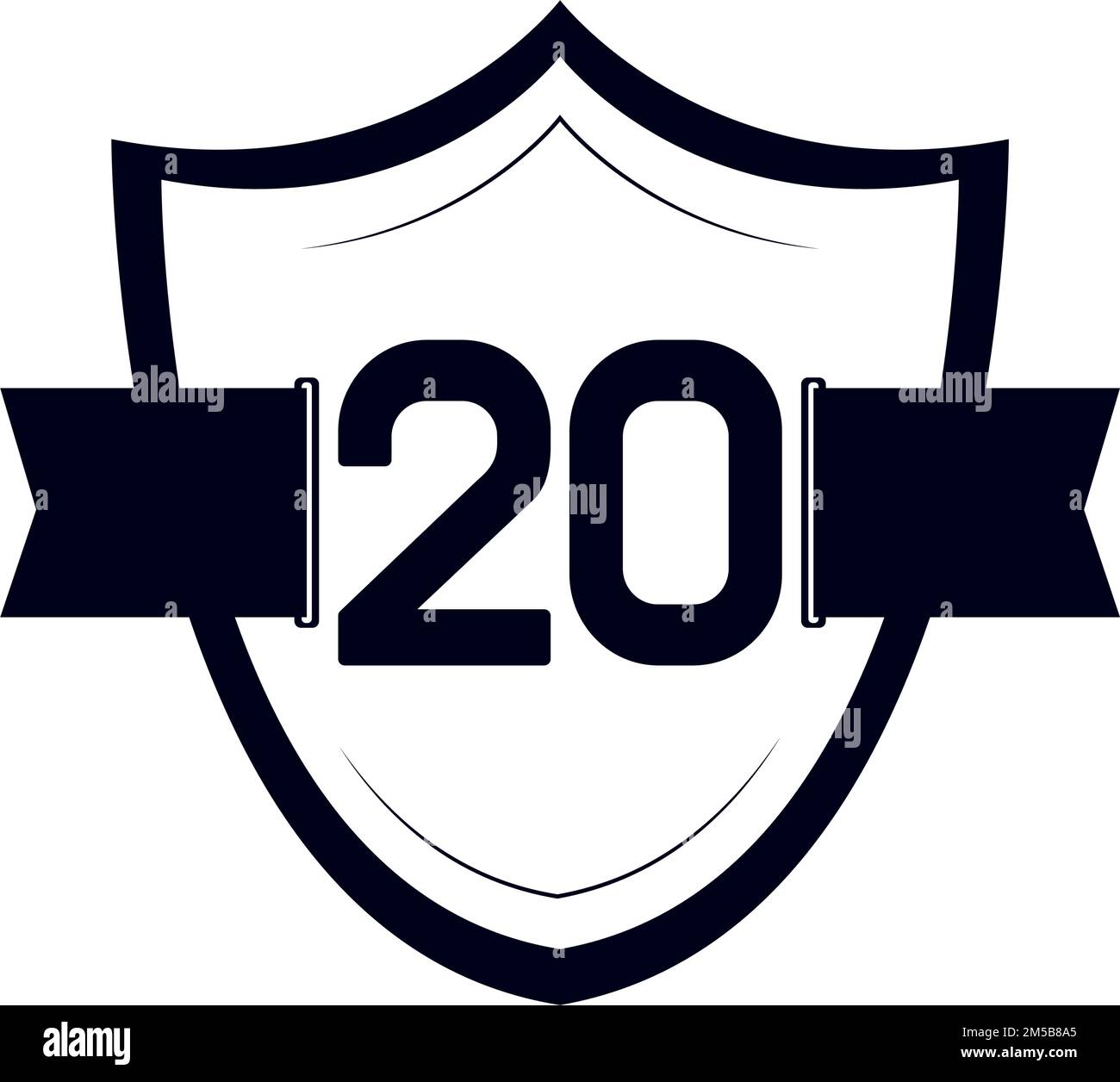 badge with number twenty Stock Vector Image & Art - Alamy