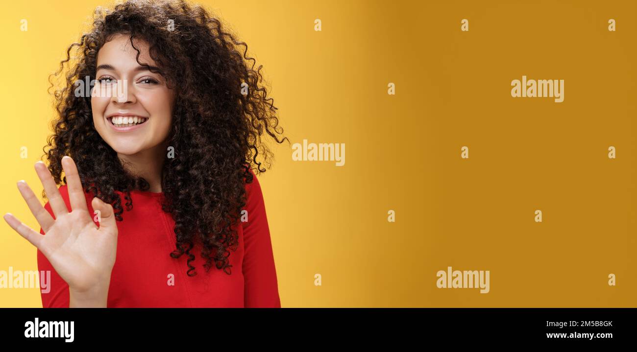 Beautiful stylish man waving smiling hi-res stock photography and ...