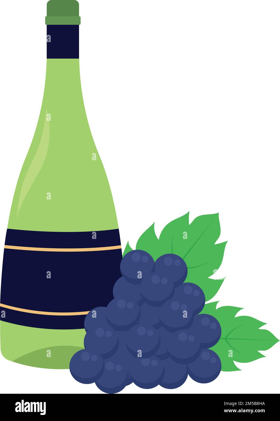 wine and grapes Stock Vector Image & Art - Alamy
