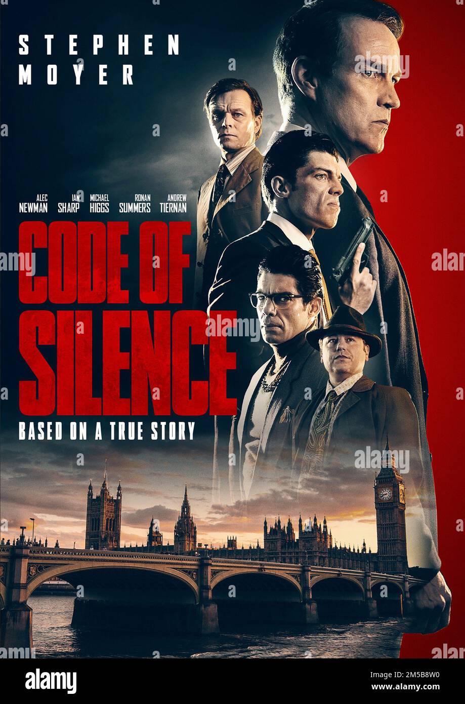 CODE OF SILENCE, poster, from top: Stephen Moyer, Alec Newman, Ronan Summers as Reggie and ...