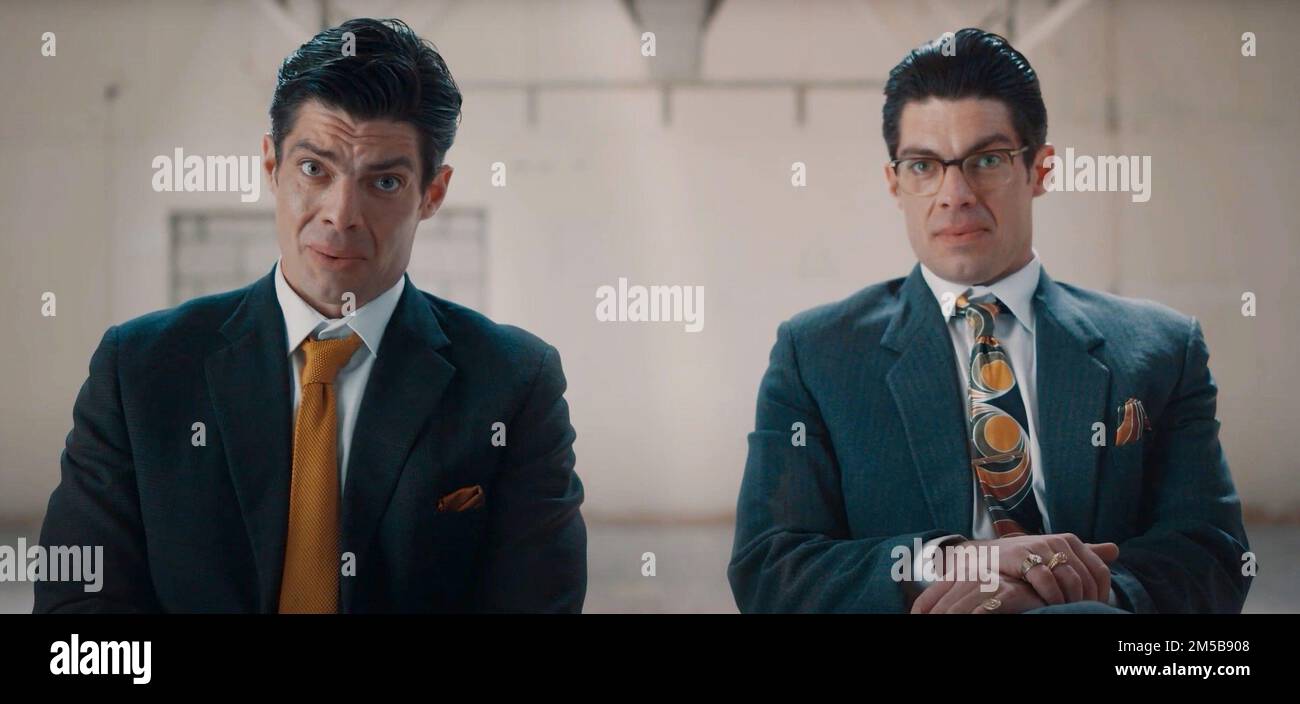 CODE OF SILENCE, Ronan Summers as Reggie Kray (left) and Ronnie Kray ...