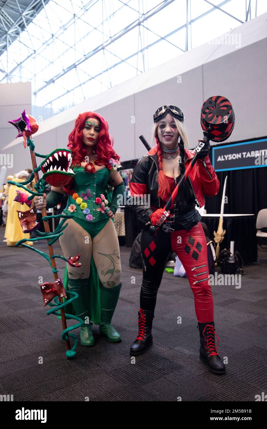 New York, USA. 08th Oct, 2022. New York Comic Con scenes, cosplayers at ...