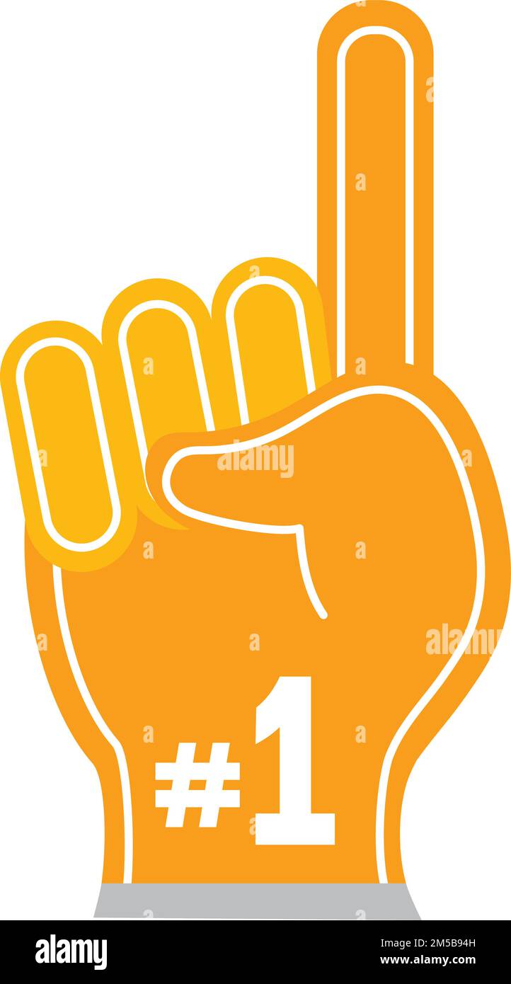 giant foam finger Stock Vector Image & Art - Alamy