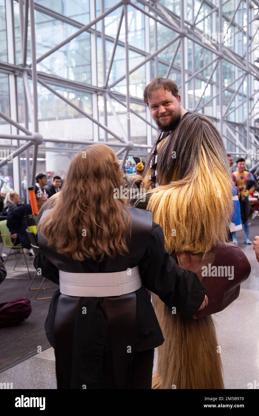 New York, USA. 08th Oct, 2022. New York Comic Con scenes, cosplayers at ...