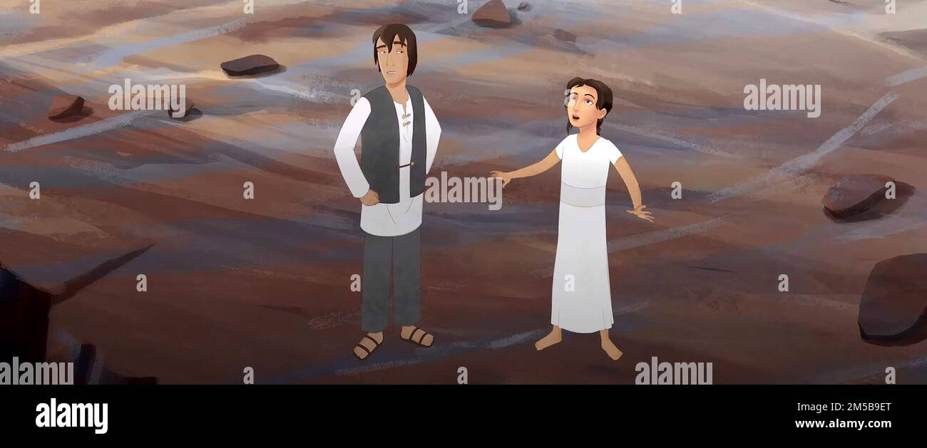 LAMYA'S POEM, from left: Rumi (voice: Mena Massoud), Lamya (voice ...