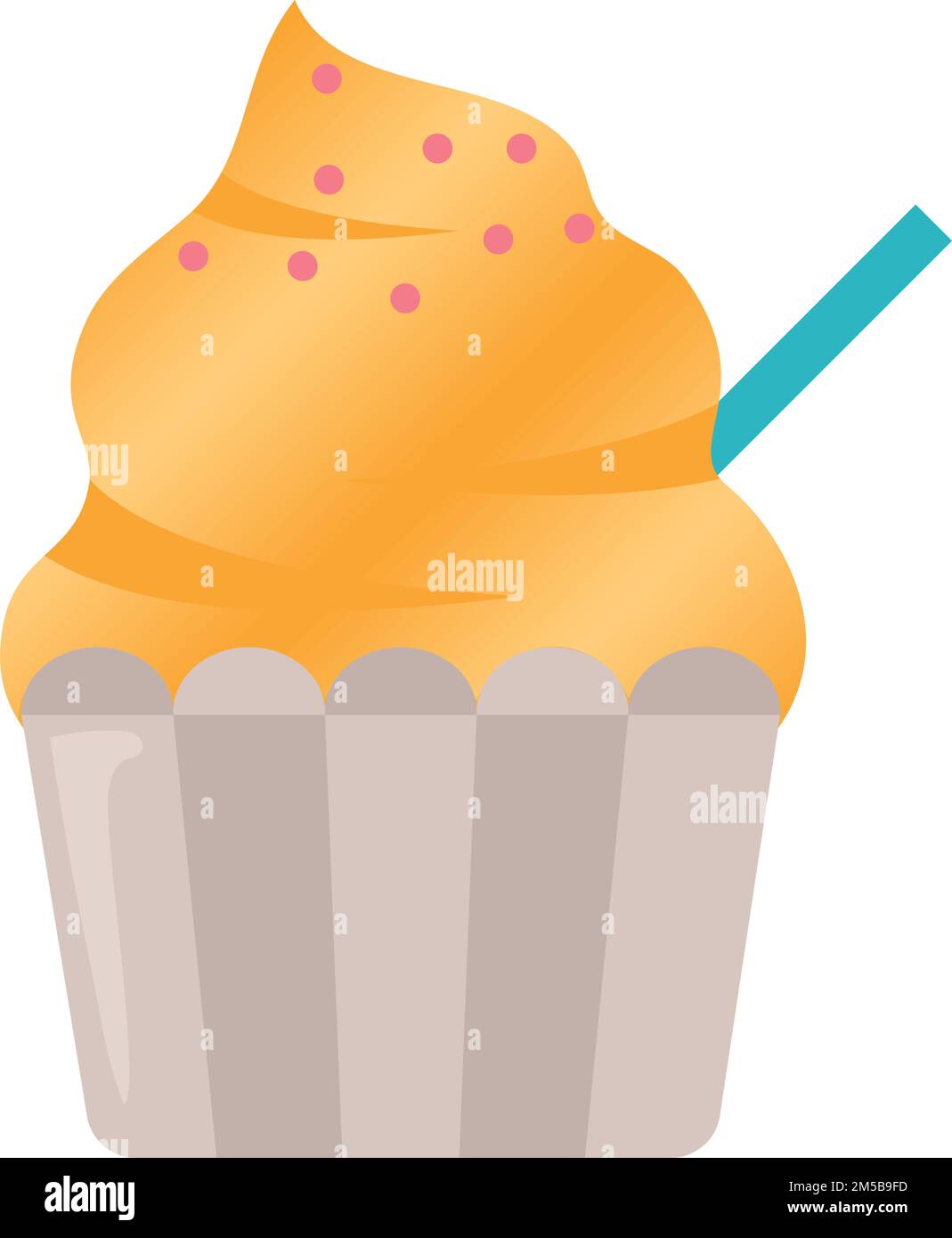 golden cupcake icon Stock Vector Image & Art - Alamy