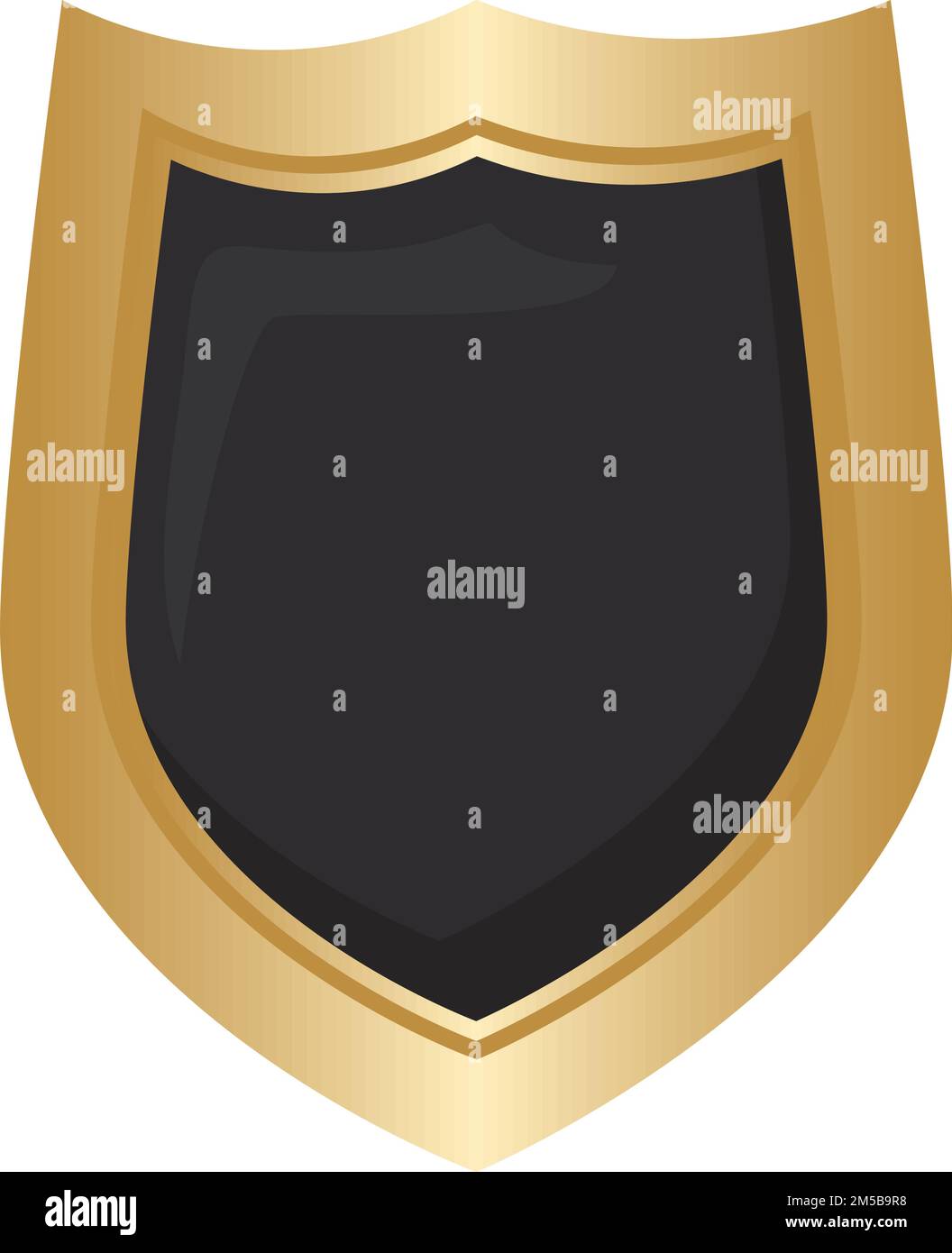 golden shield badge Stock Vector Image & Art - Alamy