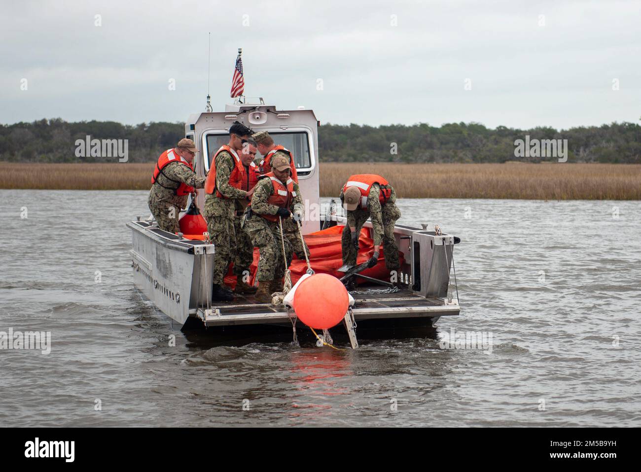 220218-N-KG461-1524 Kings Bay, Ga. (Feb. 18, 2022) Sailors assigned to ...