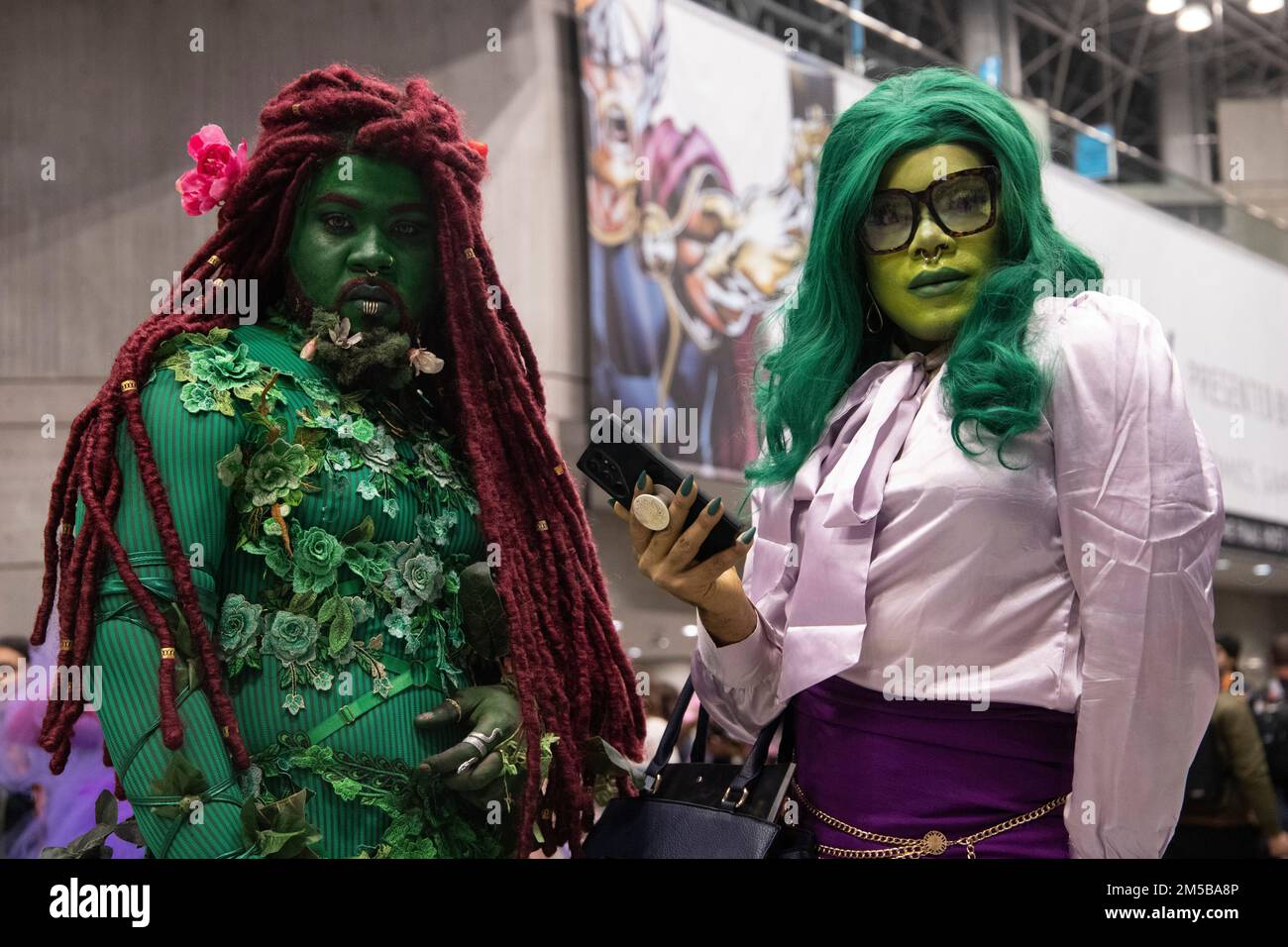 New York, USA. 08th Oct, 2022. New York Comic Con scenes, cosplayers at ...