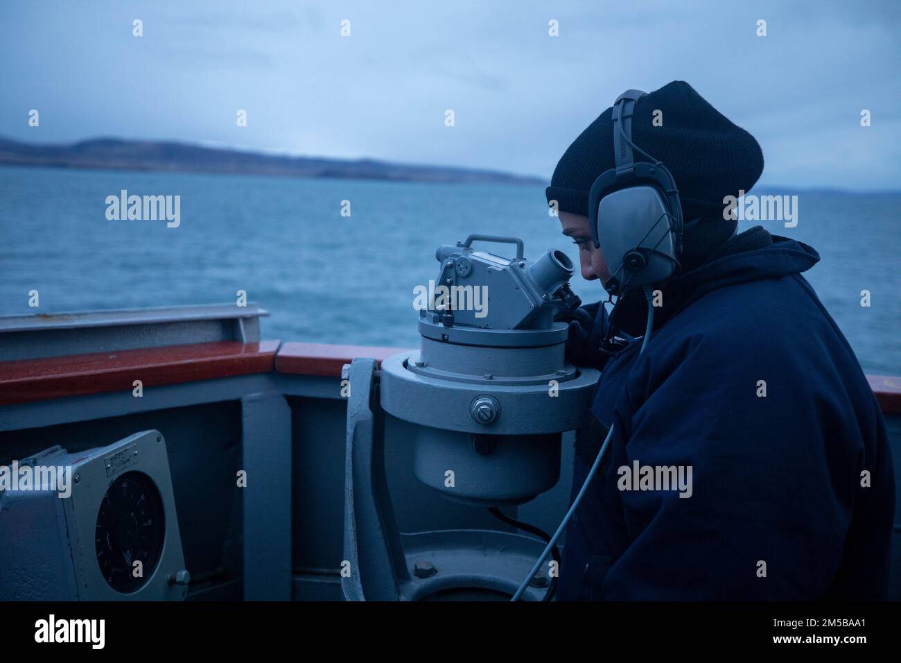 ATLANTIC OCEAN (Feb. 18, 2022) Quartermaster Seaman Denitza Garcia ...