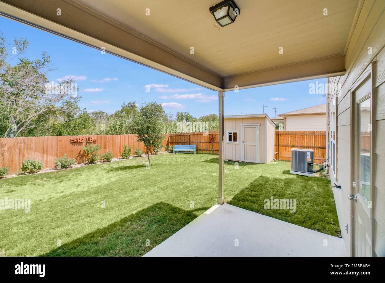 a home back yard Stock Photo - Alamy
