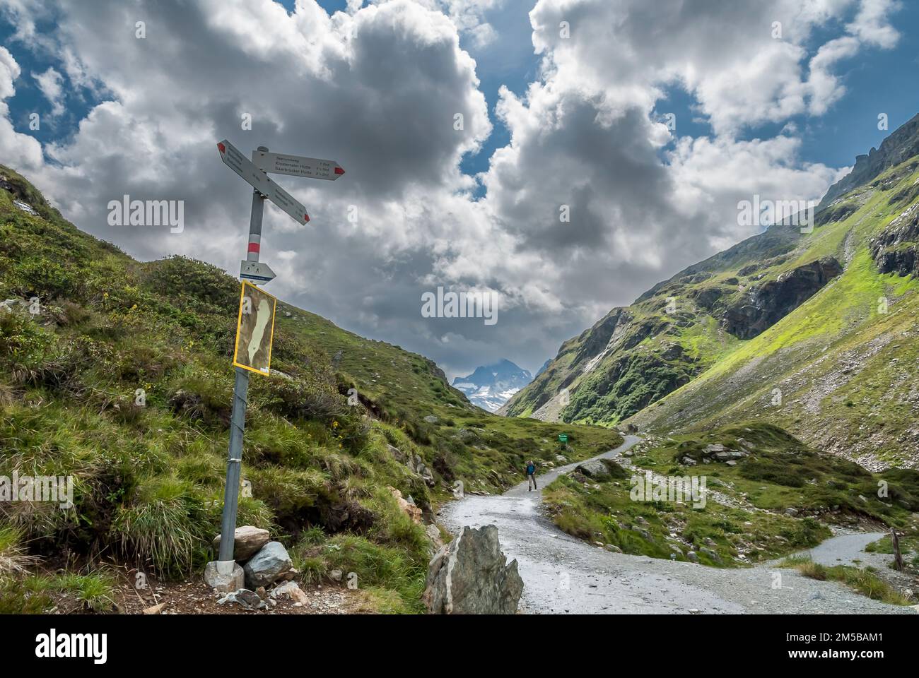 General scenic near Bielerhöhe Stausee reservoir en-route to the ...