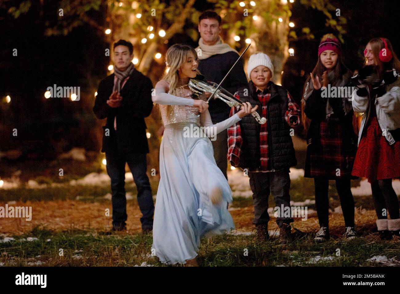 A FABLED HOLIDAY, Lindsey Stirling (foreground), (aired Dec. 7, 2022 ...