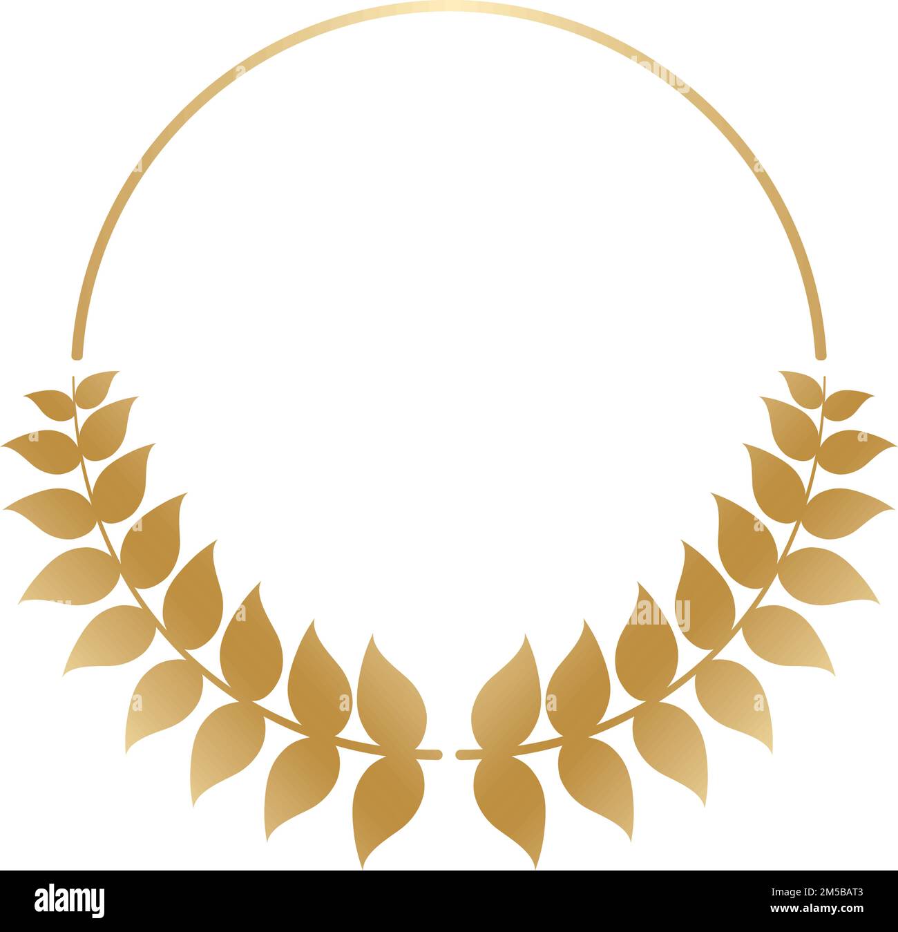 golden decorative round frame Stock Vector Image & Art - Alamy