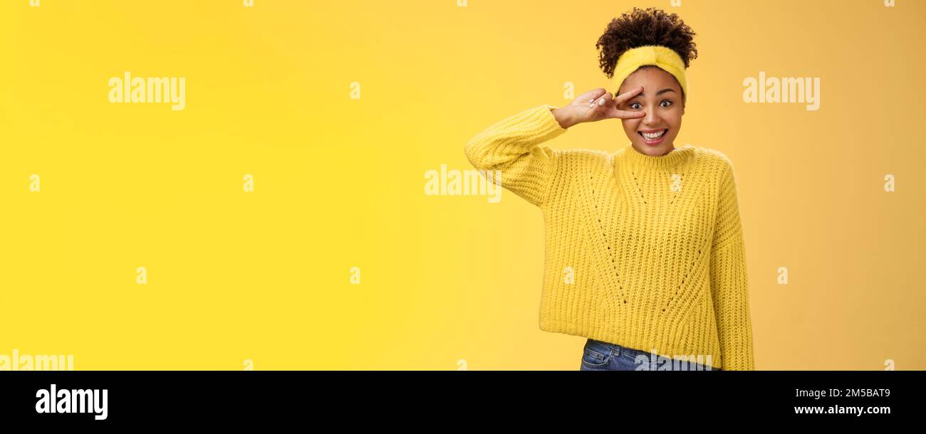 Silly insecure cute awkward young millennial girl blushing unconfident ...