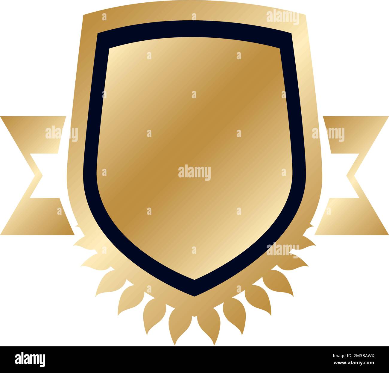decorative golden shield badge Stock Vector Image & Art - Alamy