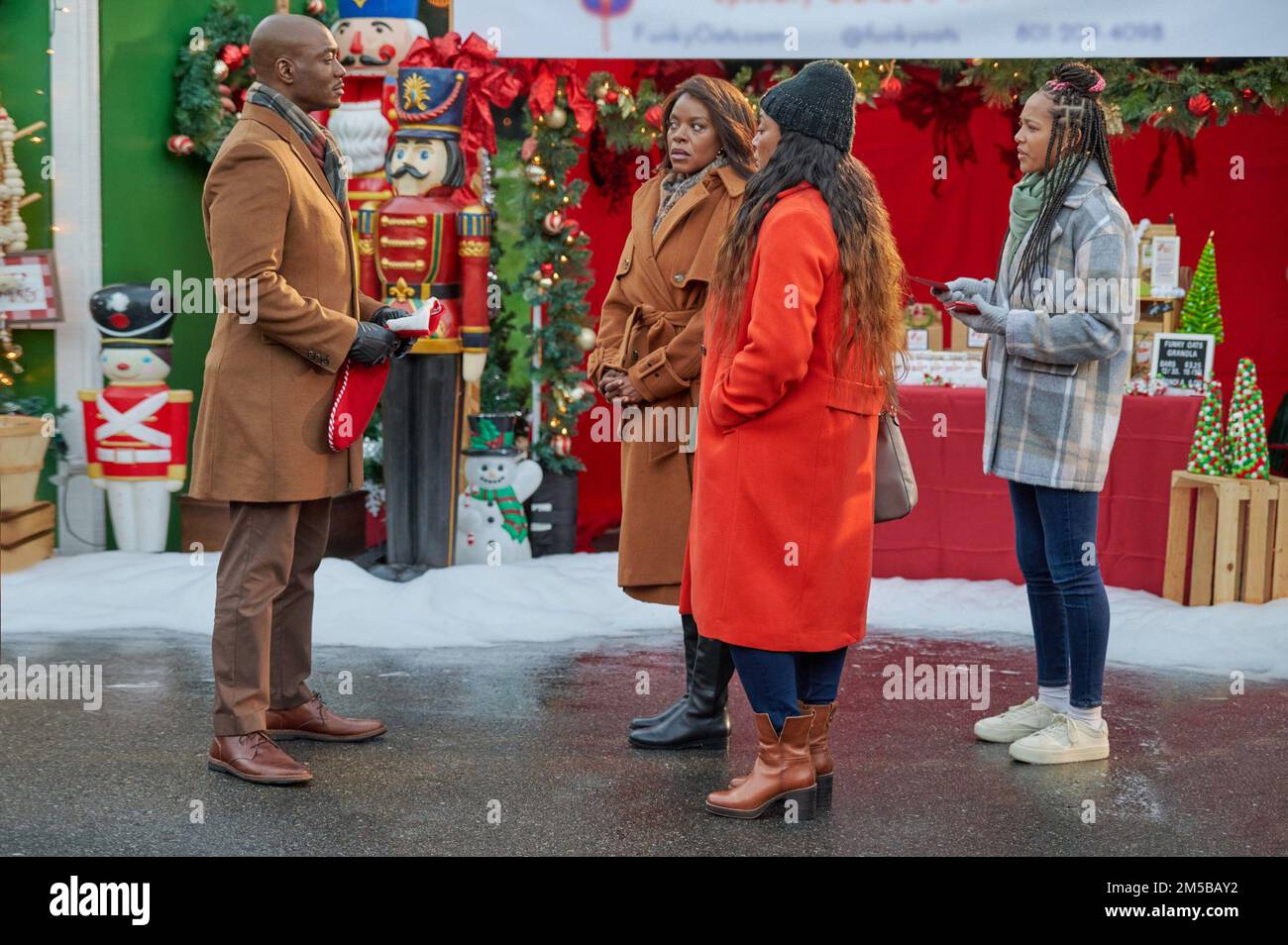 THE HOLIDAY STOCKING, from left: B.J. Britt, Nadine Ellis, Tamala Jones ...
