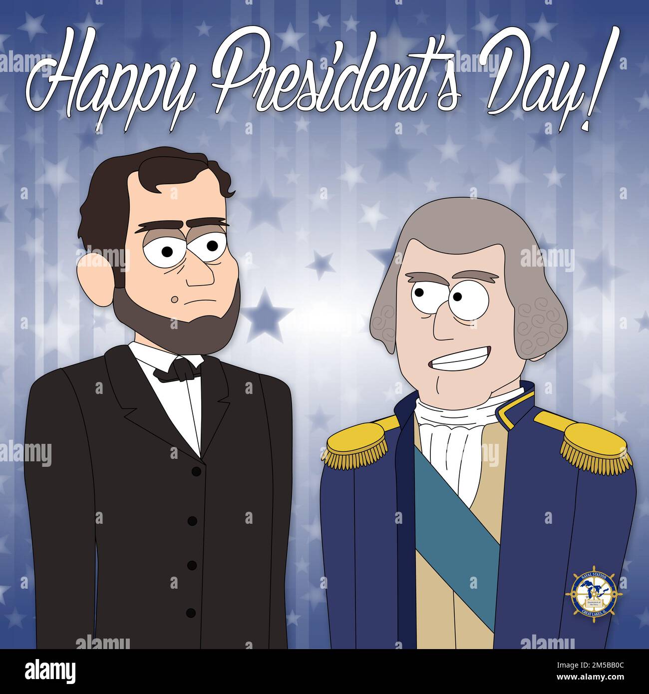 GREAT LAKES, Il. (February 18, 2022) A graphic featuring a cartoon ...