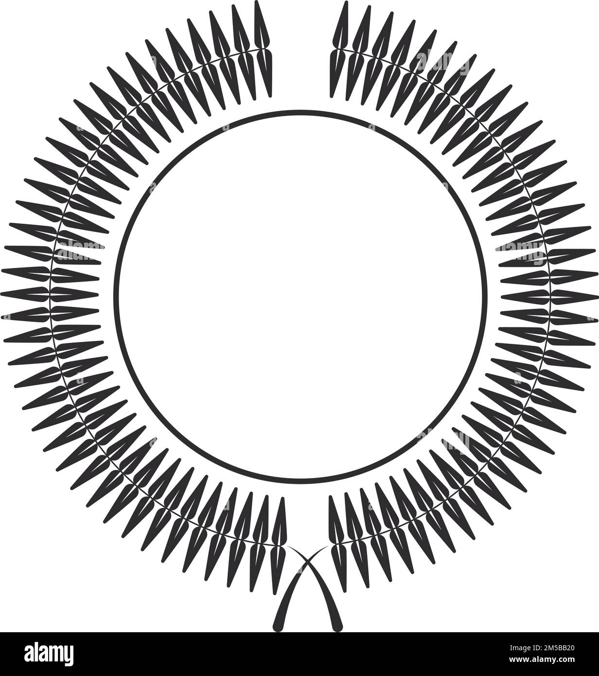 leaves wreath design Stock Vector Image & Art - Alamy