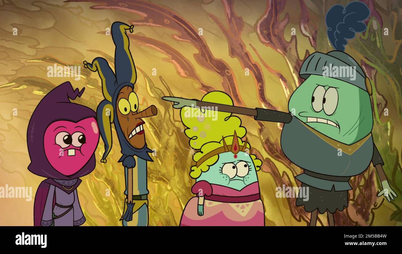 THE MIGHTY ONES, from left: Very Berry (voice: Alex Cazares), Twig ...