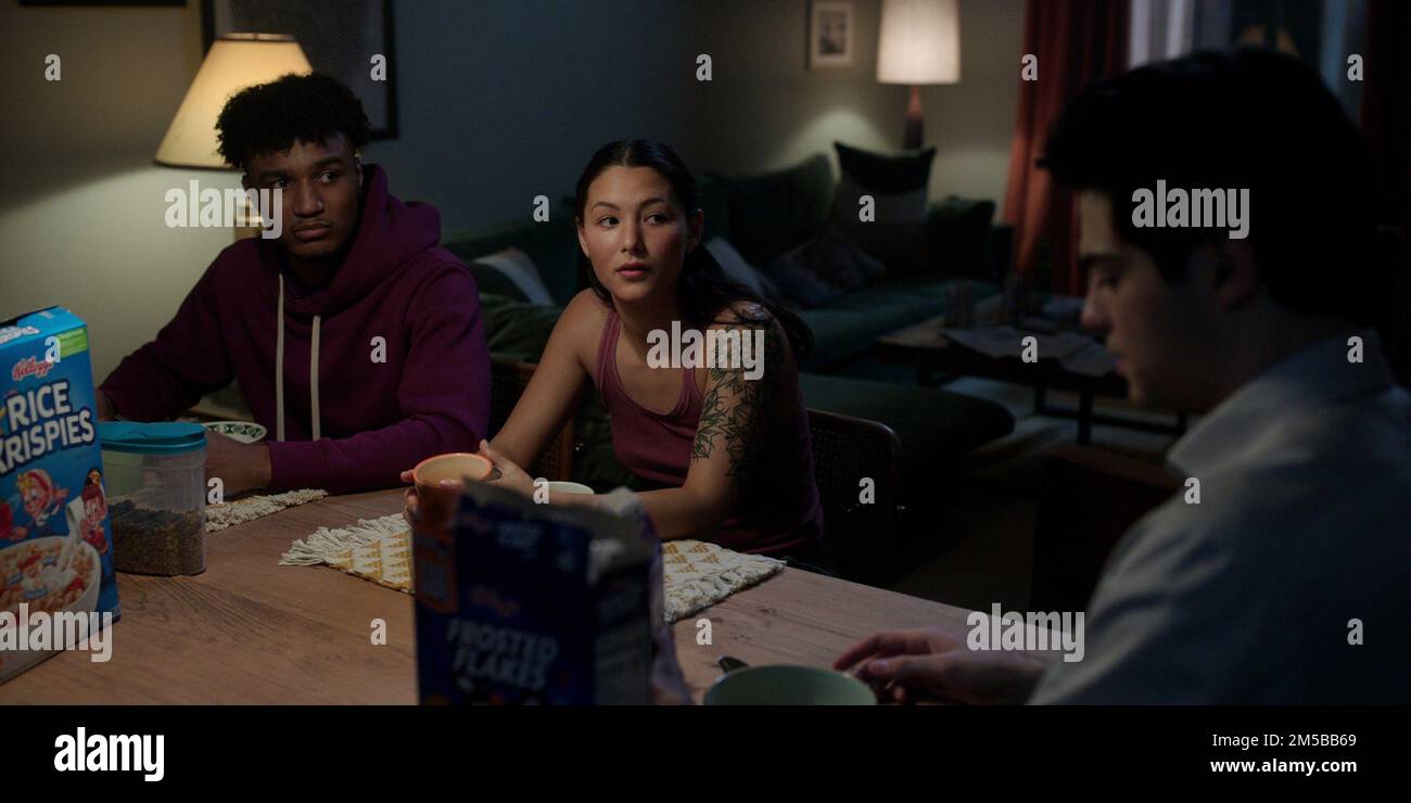 THE RECRUIT, from left: Daniel Annoh, Fivel Stewart, Noah Centineo, I.C ...