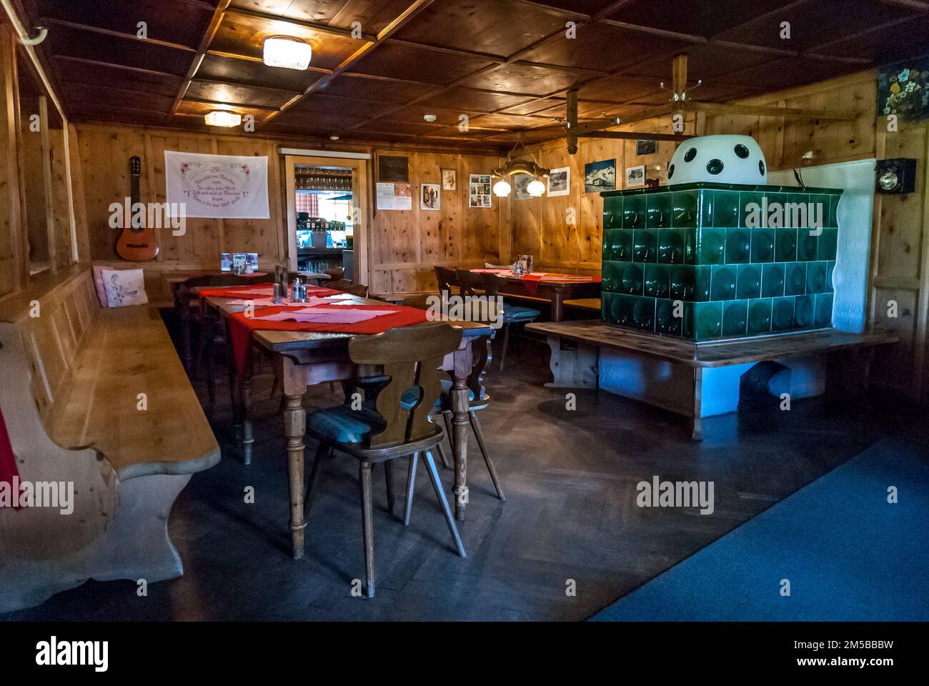 The image is of the interior of the German Alpine Club DAV Sektion ...