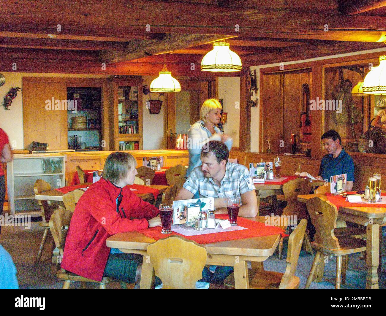 The image is of the interior of the German Alpine Club DAV Sektion ...