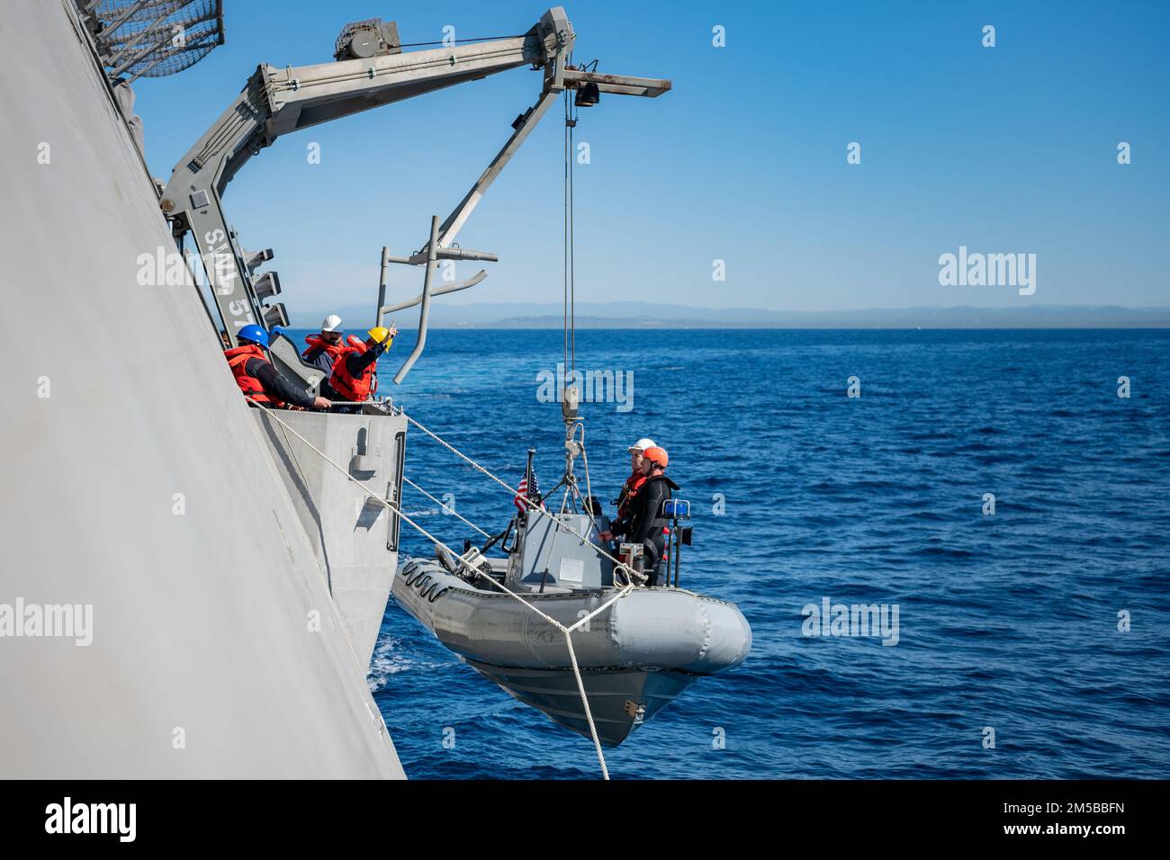 PACIFIC OCEAN (Feb. 18, 2022) – A rigid-hull inflatable boat (RHIB ...