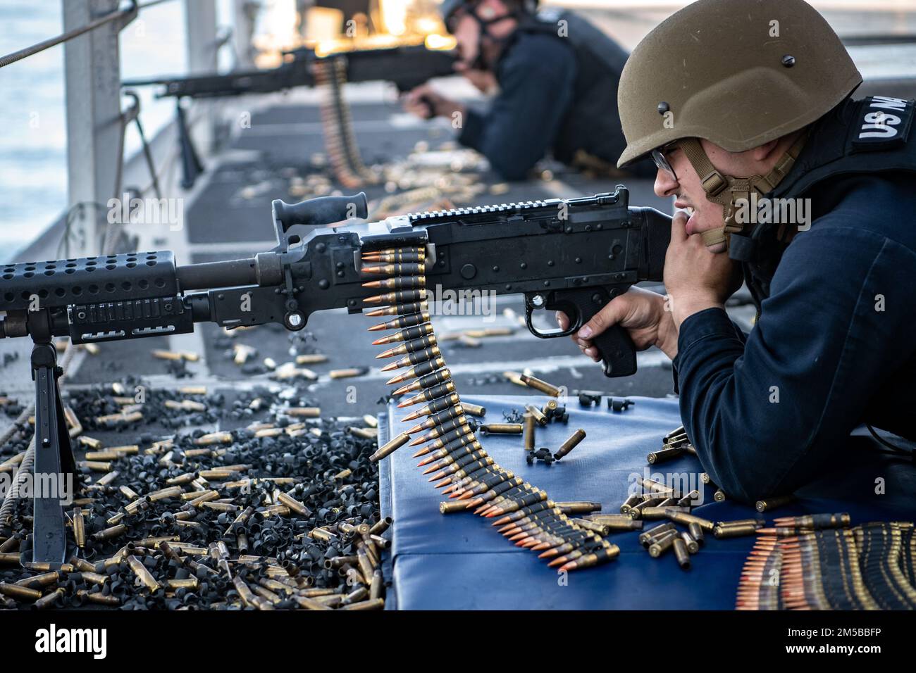 PACIFIC OCEAN (Feb. 18, 2022) – Gunner’s Mate 2nd Class Eliajah ...