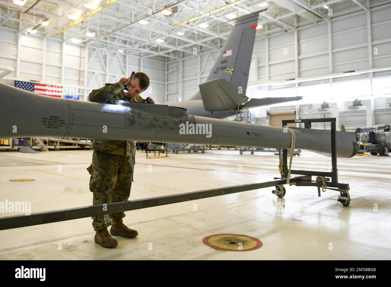 Senior Airman Jacob Coleman, 22nd Maintenance Squadron crew chief ...
